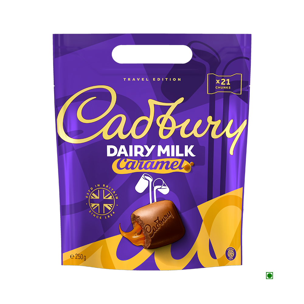 Cadbury Dairy Milk Caramel Chunks Bag 250g – Cococart India